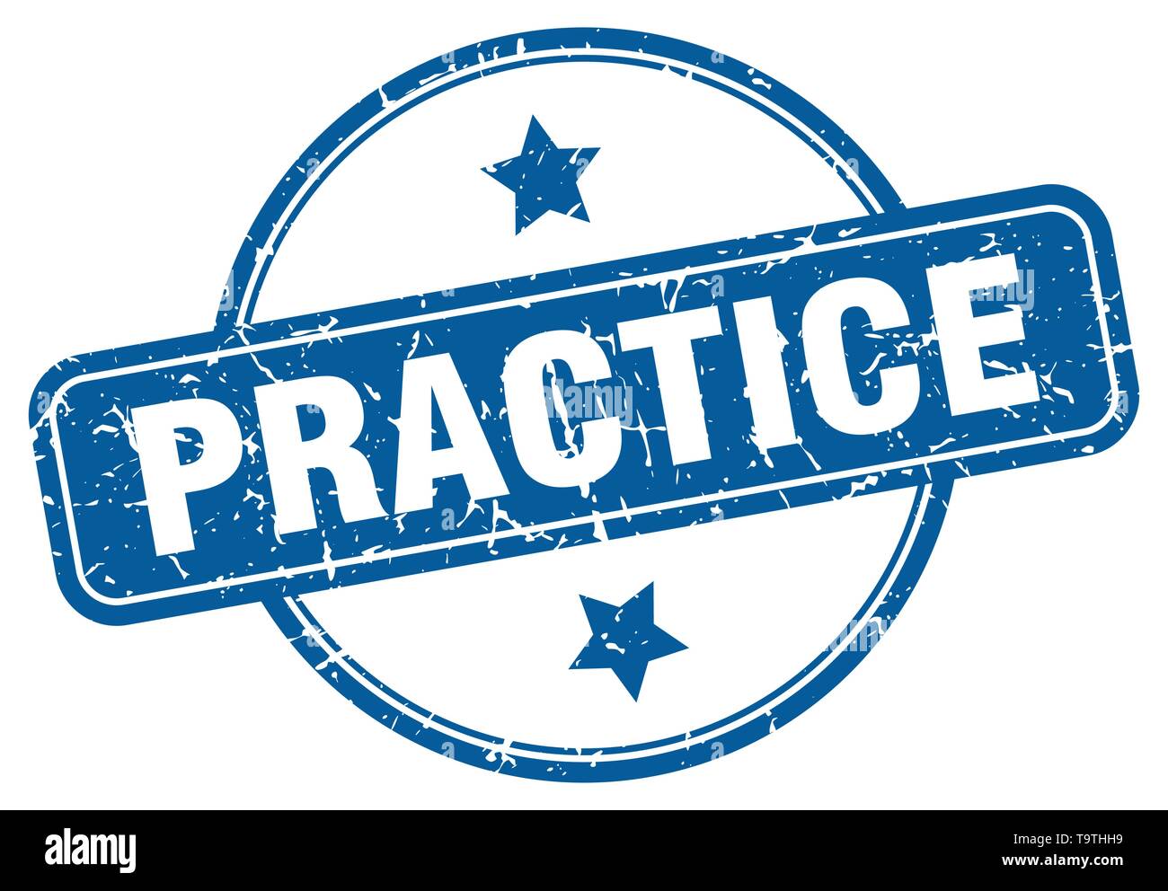 practice round grunge isolated stamp Stock Vector Image & Art - Alamy