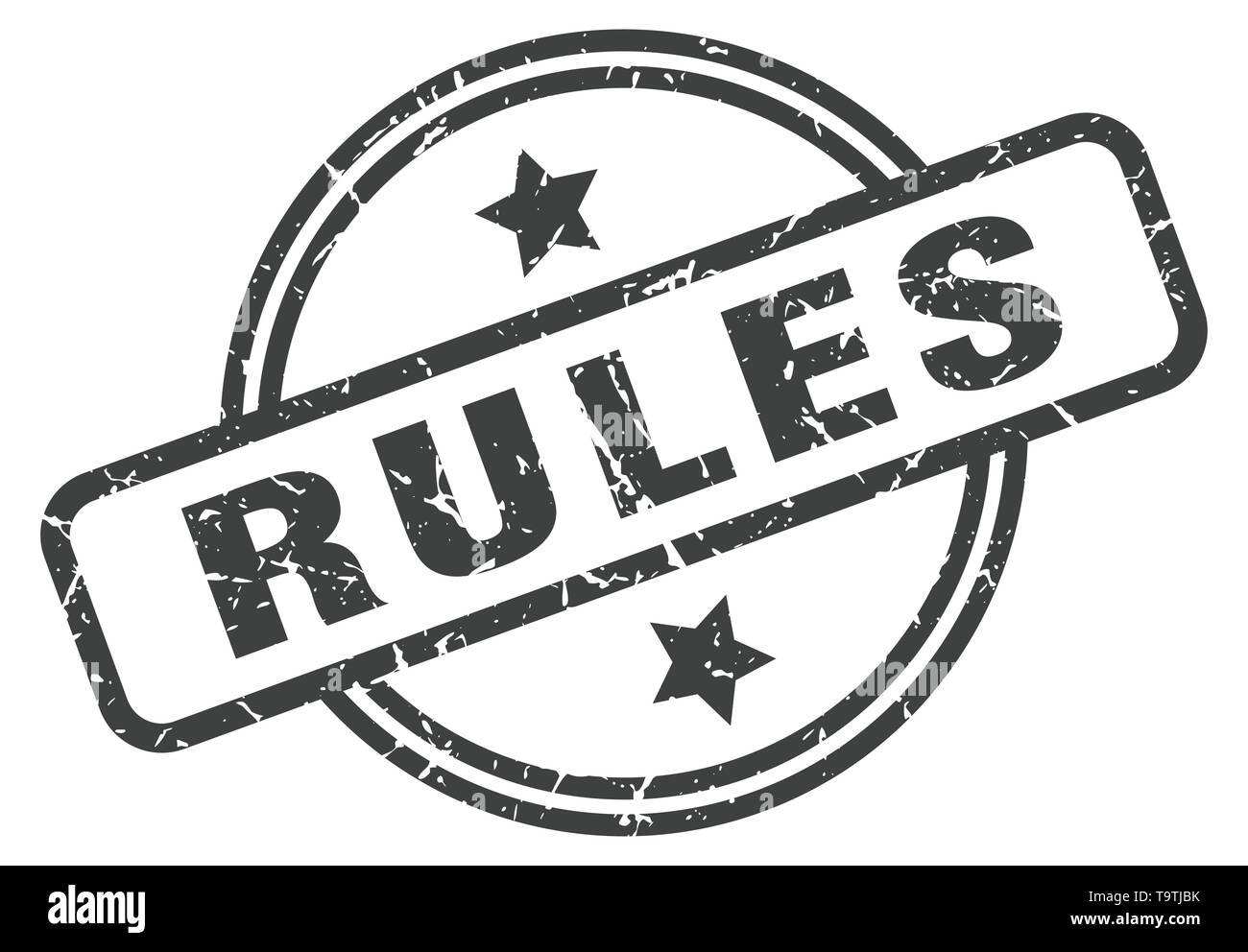 rules stamp isolated on white Stock Vector Image & Art - Alamy
