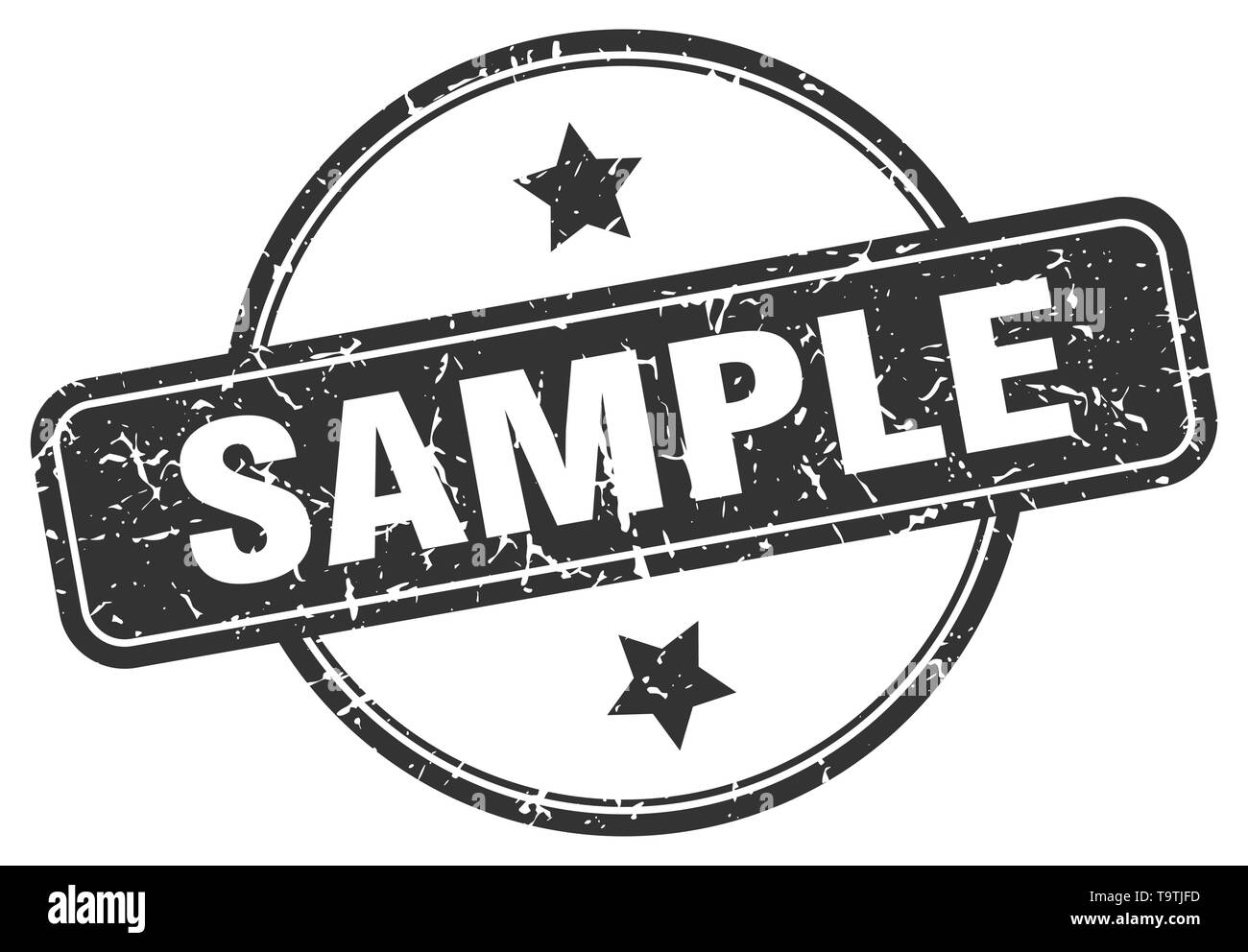 Sample rubber stamp Black and White Stock Photos & Images - Alamy