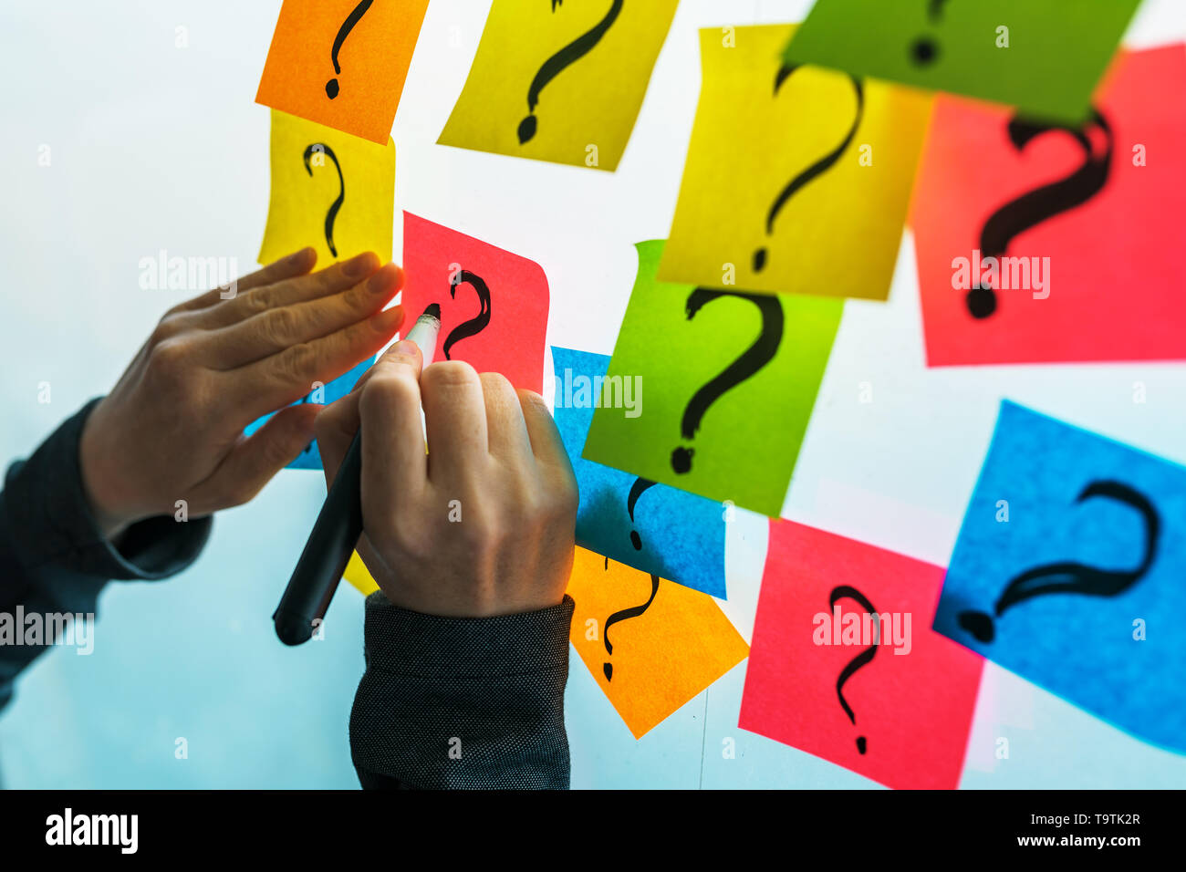 Question mark colorful hi-res stock photography and images - Alamy
