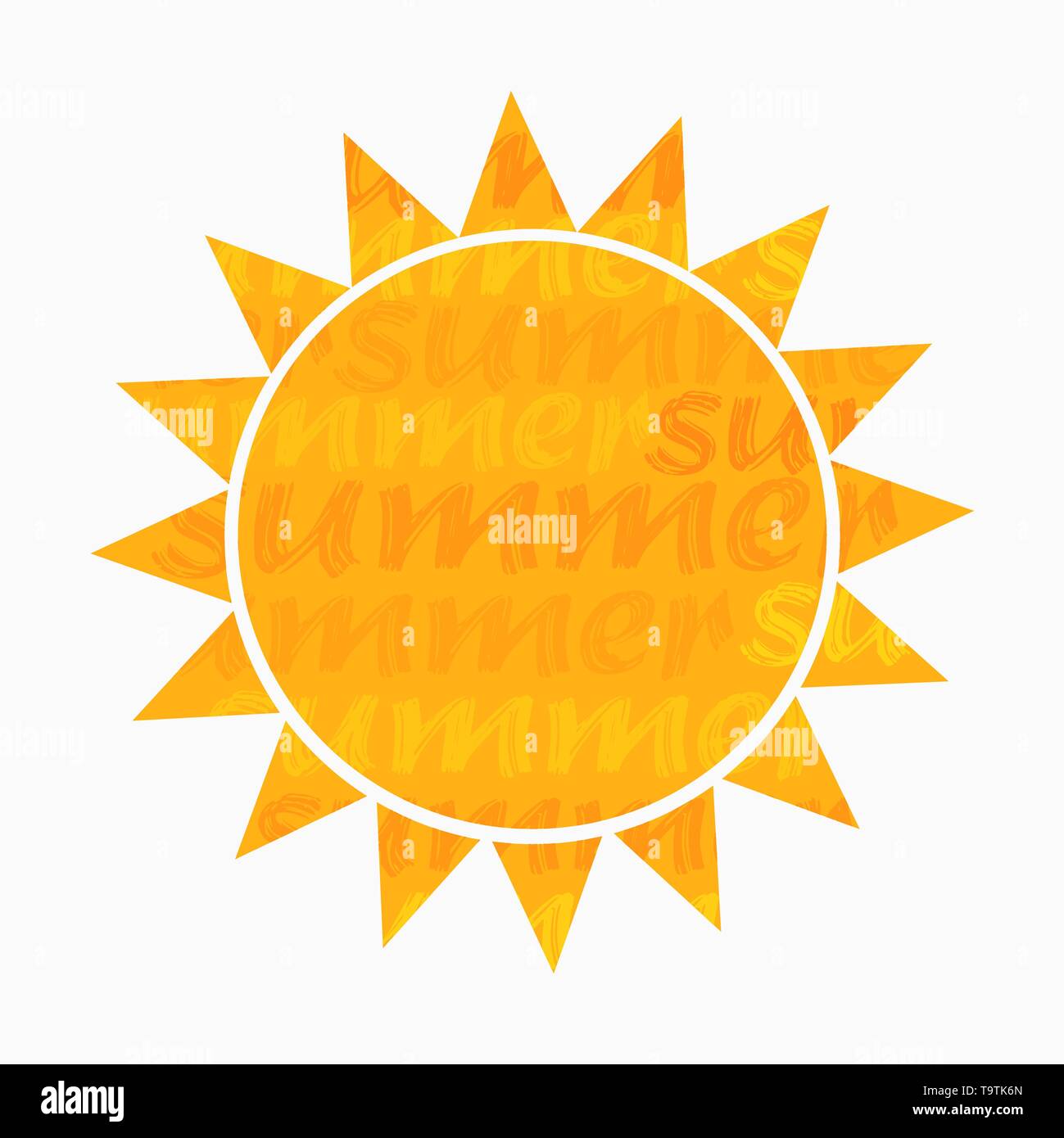 Sun symbol icon. Vector illustration Stock Vector Image & Art - Alamy