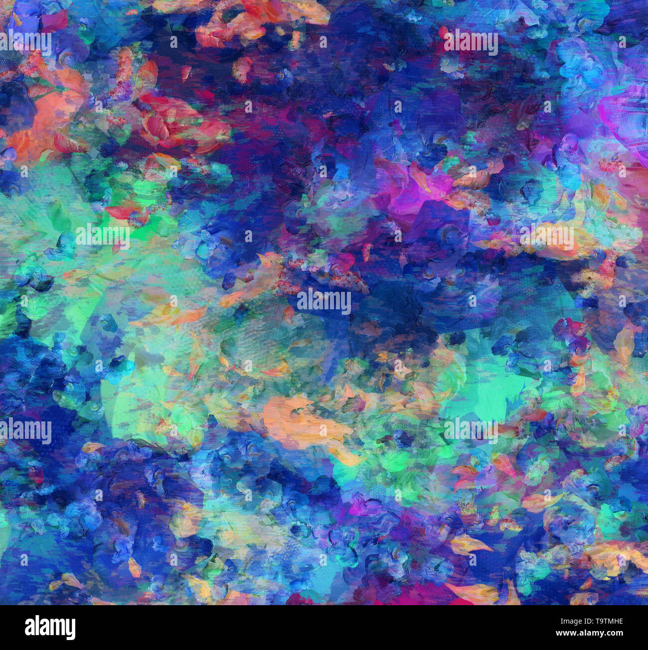 Colorful Abstract Painting. 3D rendering Stock Photo - Alamy