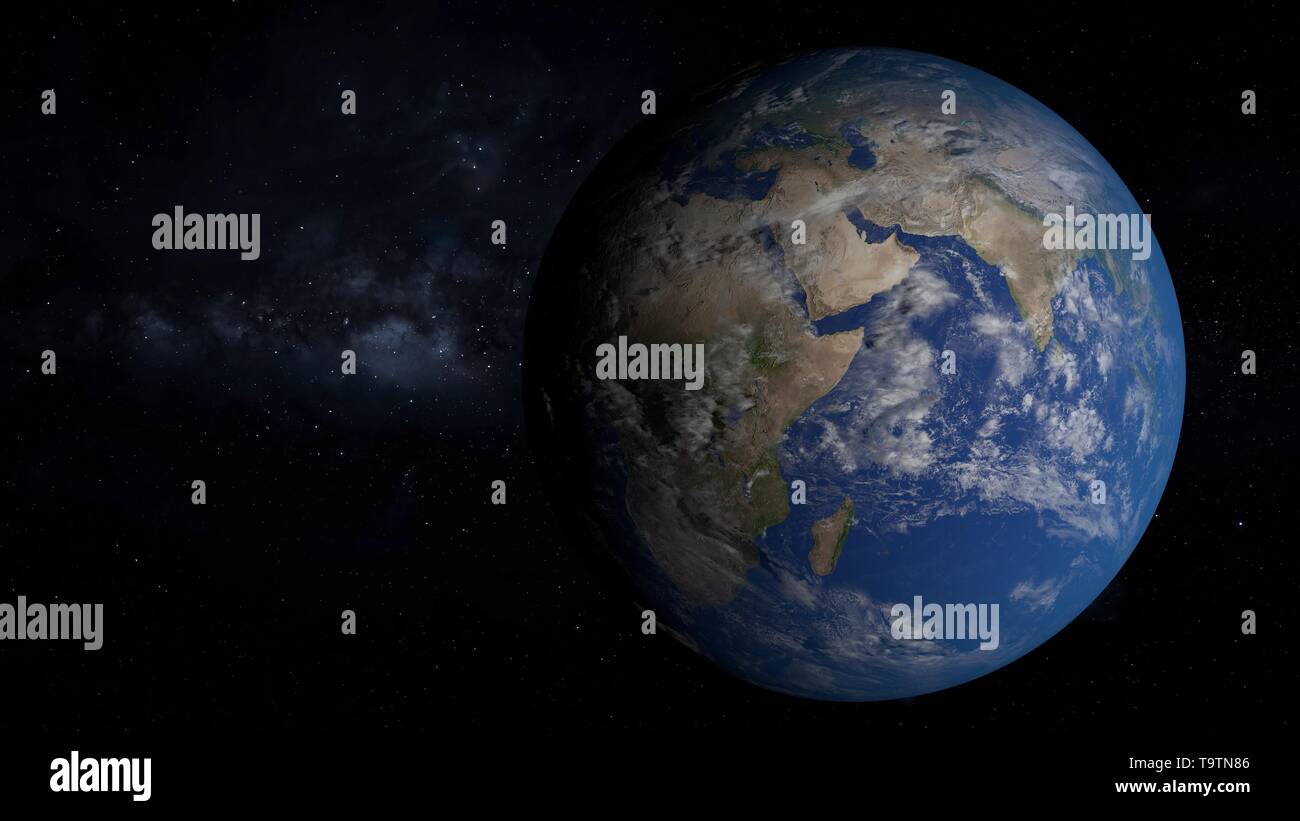 3D illustration of Earth from space Stock Photo - Alamy