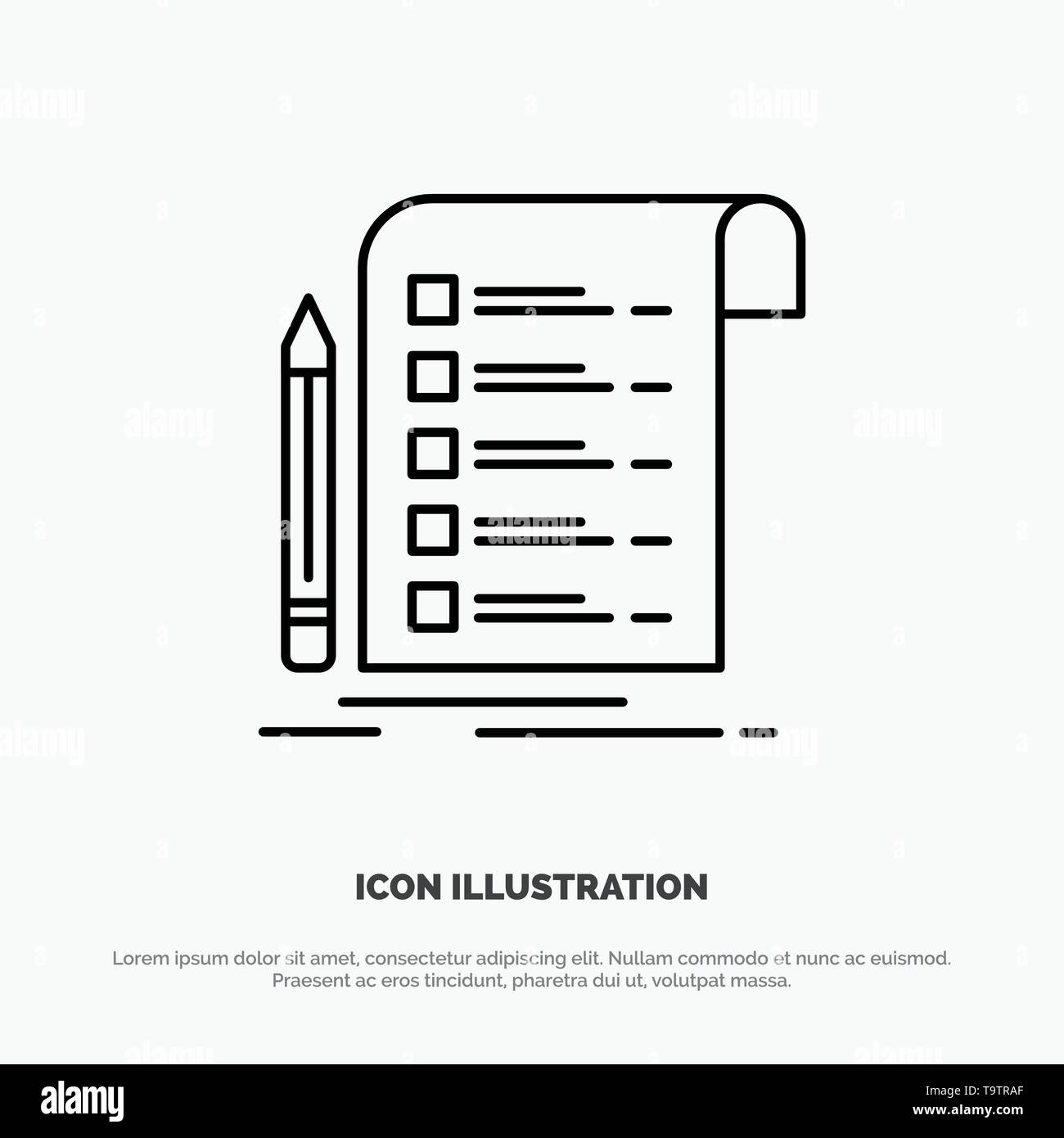 Blank invoice Cut Out Stock Images & Pictures - Alamy