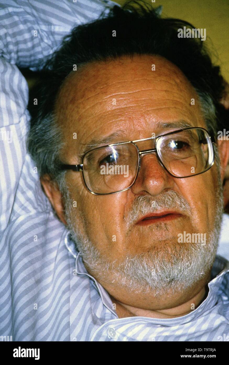 DONOSO, JOSE ESCRITOR CHILENO. 1924-1996 FOTO DEL AÑO 1987 Stock Photo ...