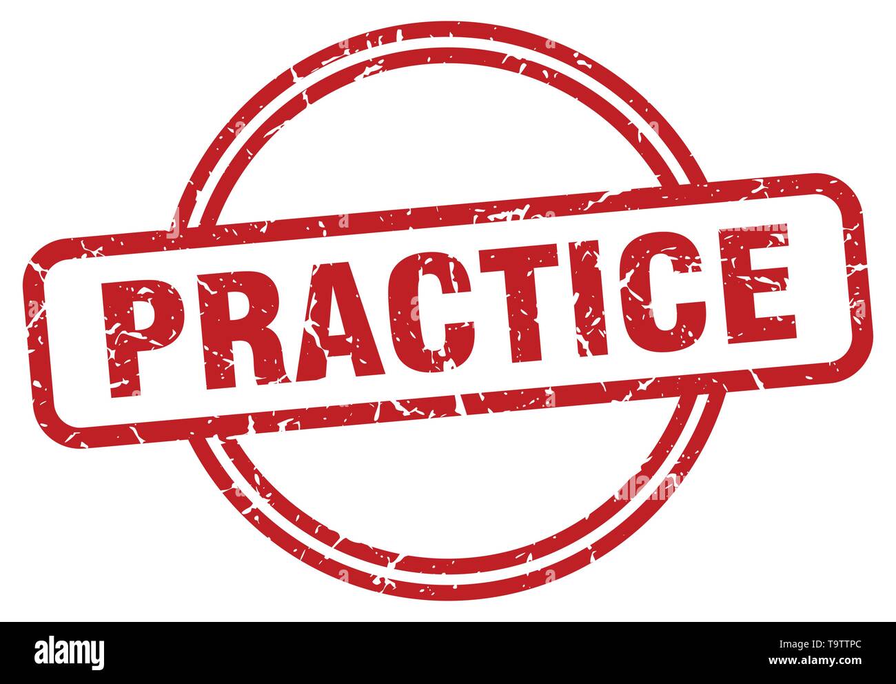 practice round vintage grunge stamp Stock Vector Image & Art - Alamy