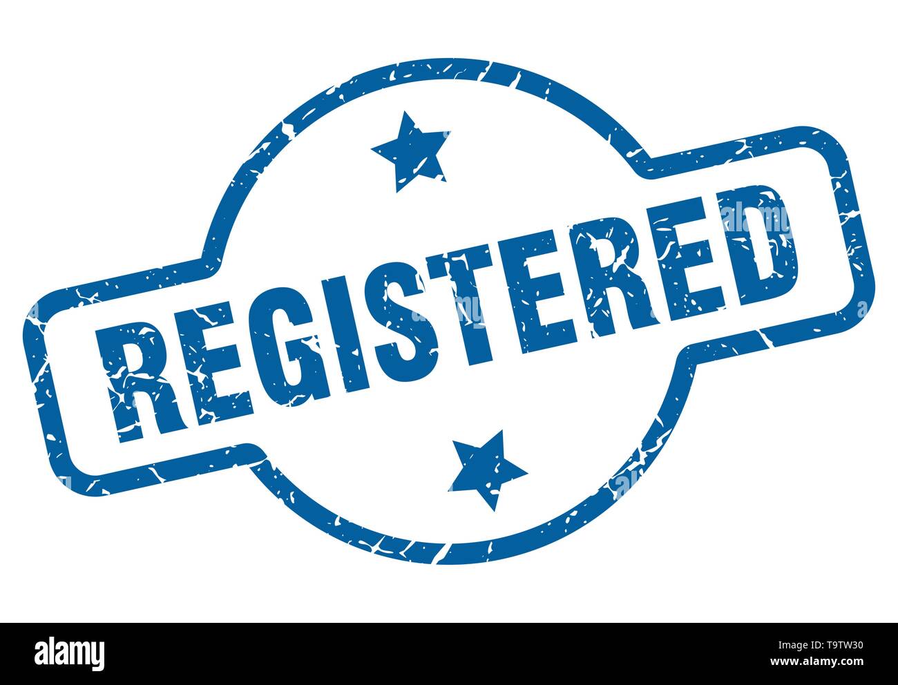 registered vintage stamp. registered sign Stock Vector Image & Art - Alamy
