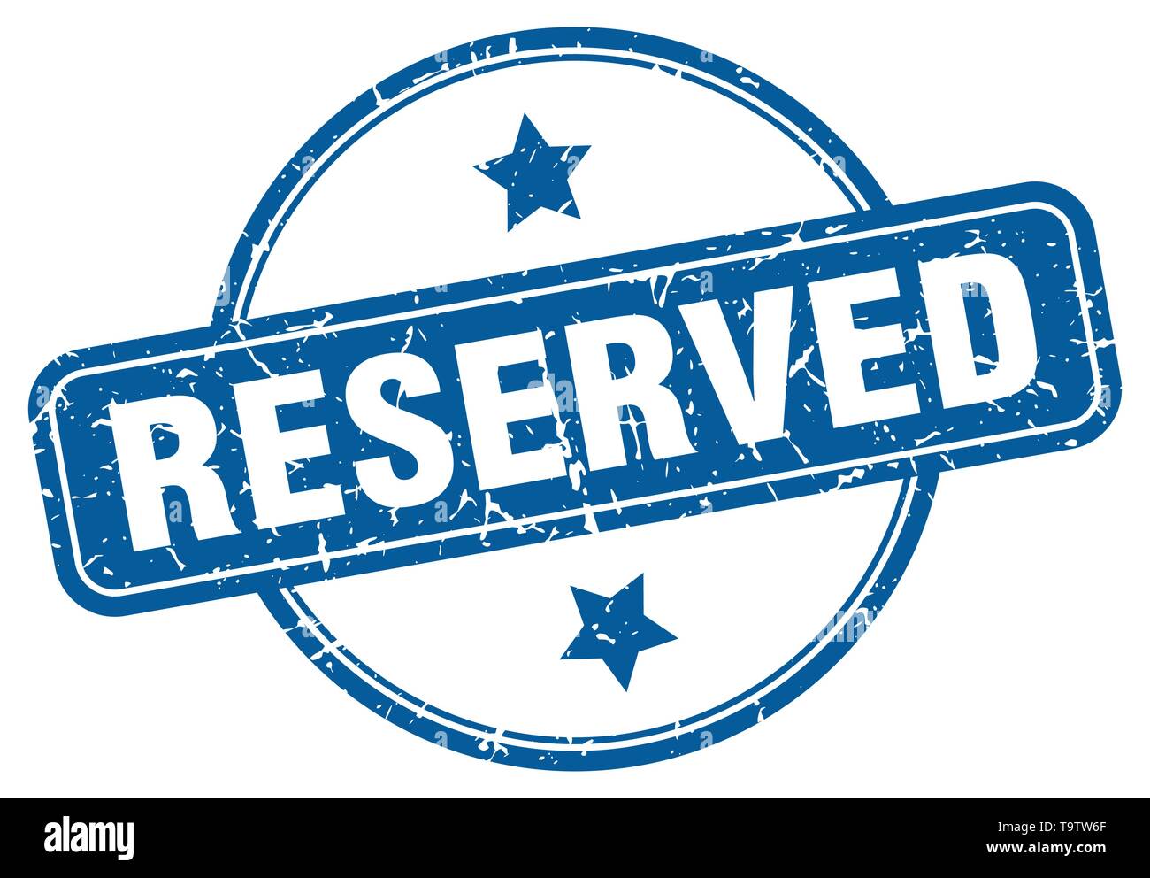 reserved round grunge isolated stamp Stock Vector Image & Art - Alamy