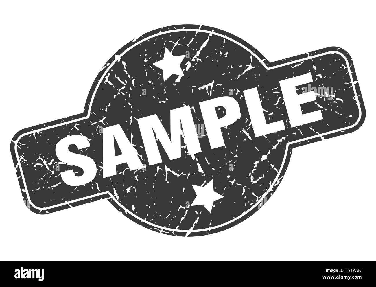Sample rubber stamp Black and White Stock Photos & Images - Alamy