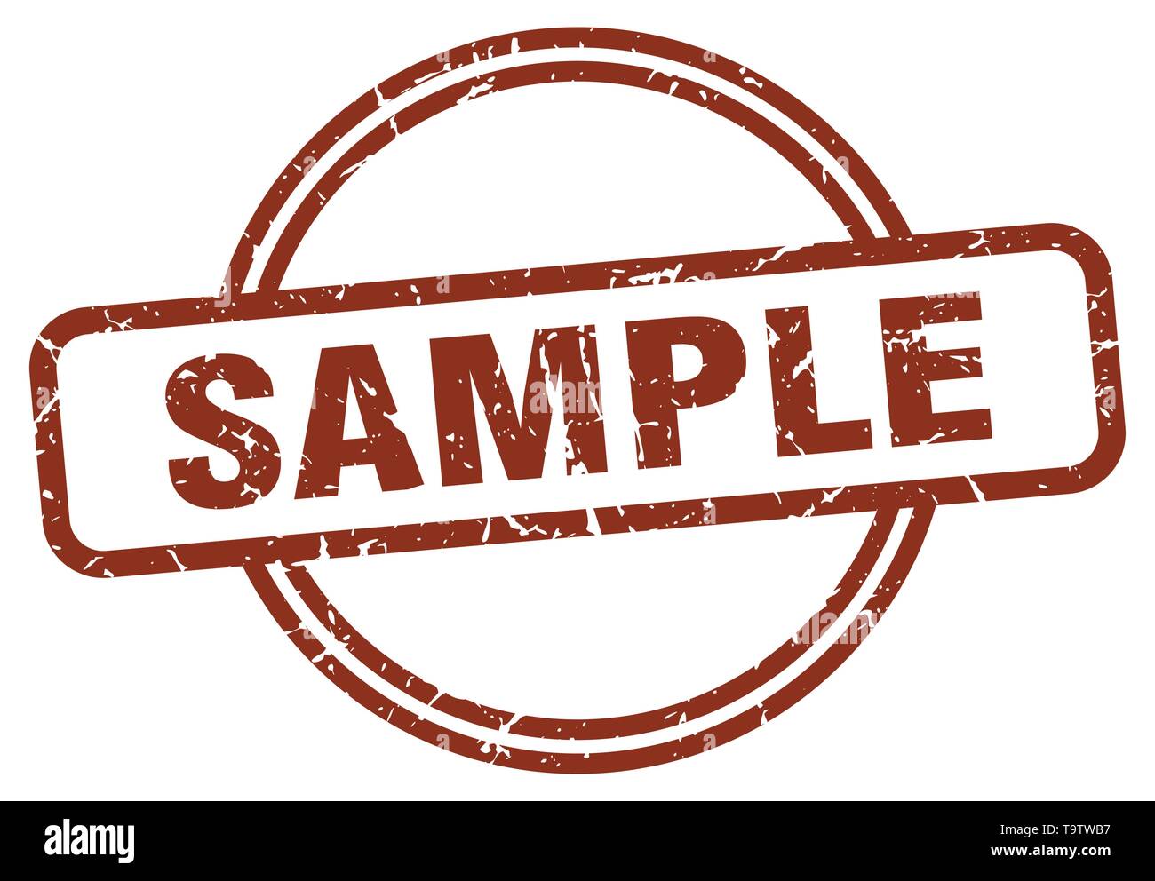 sample stamp isolated on white Stock Vector Image & Art - Alamy