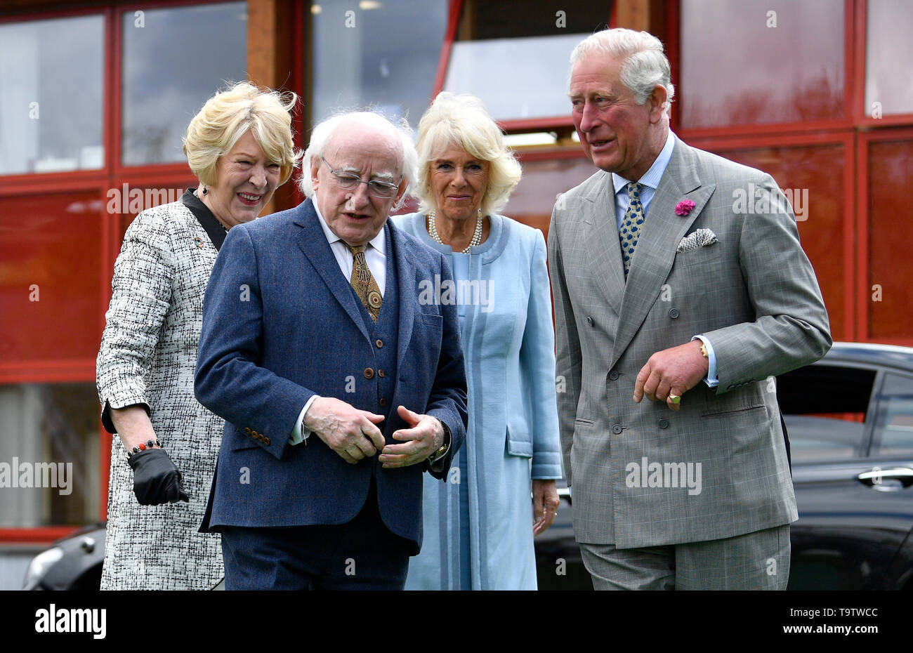 The Prince of Wales and the Duchess of Cornwall, accompanied by the ...