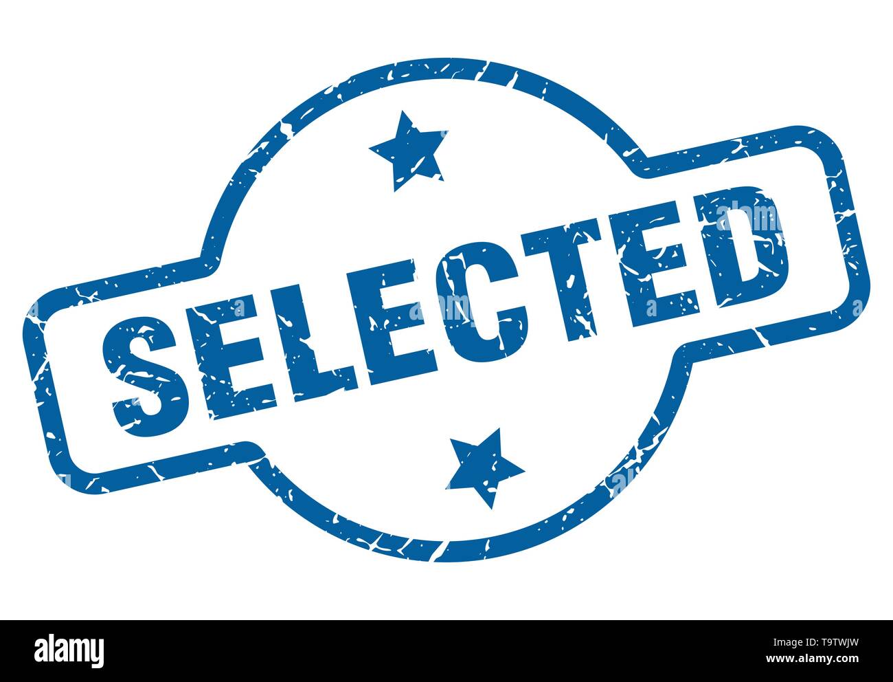 selected vintage stamp. selected sign Stock Vector Image & Art - Alamy