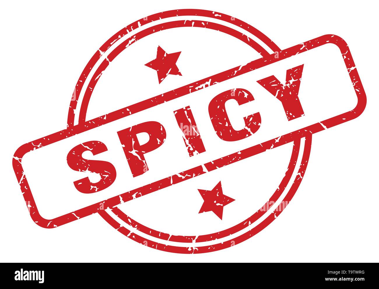 spicy round grunge isolated stamp Stock Vector Image & Art - Alamy