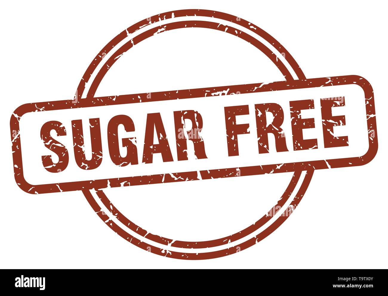sugar free stamp isolated on white Stock Vector Image & Art - Alamy