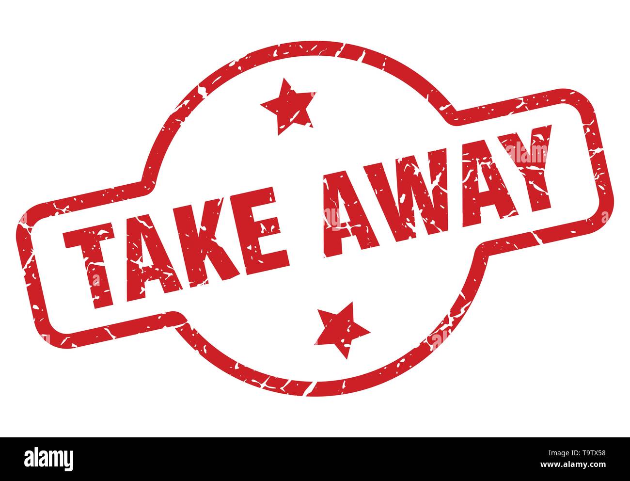 take away stamp isolated on white Stock Vector Image & Art - Alamy