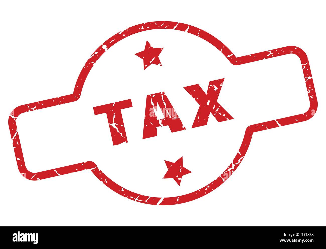 tax stamp isolated on white Stock Vector Image & Art - Alamy