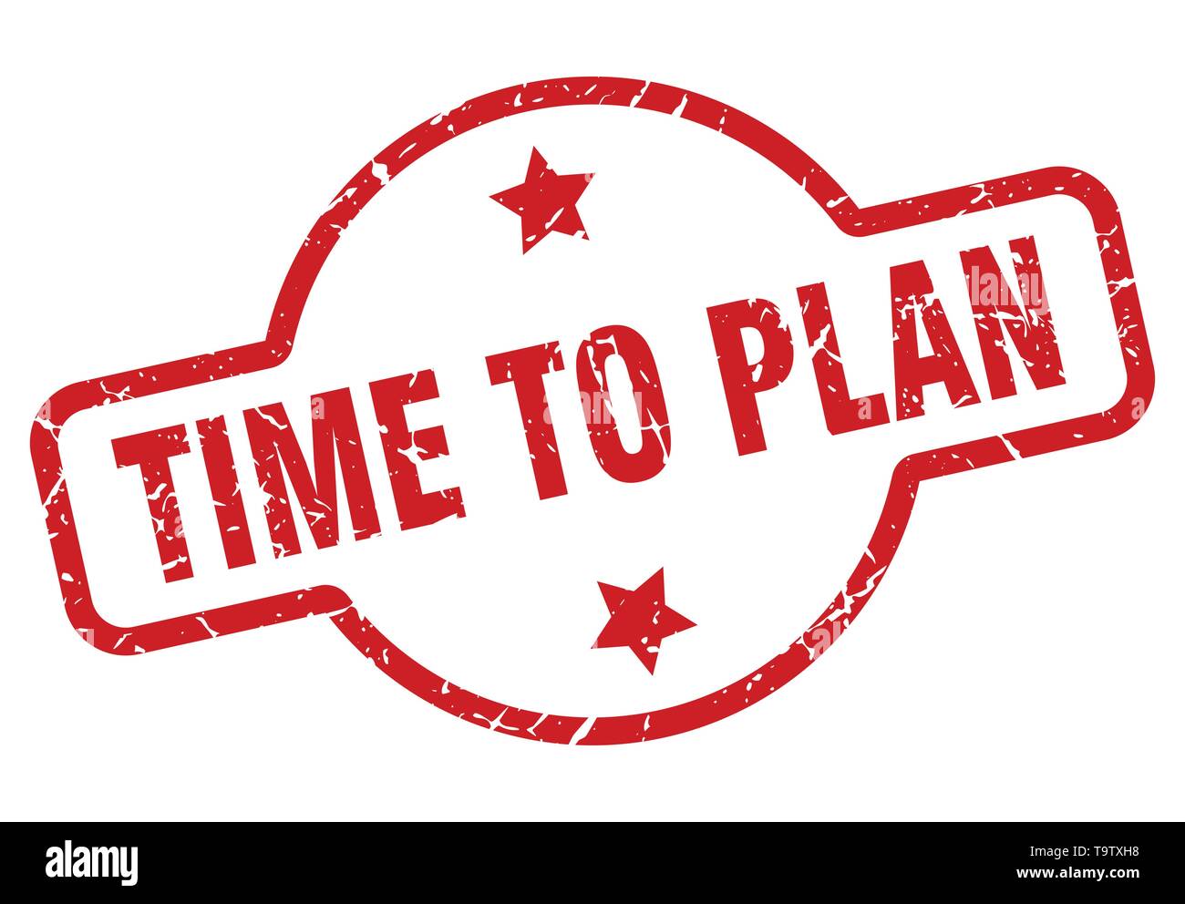 time to plan stamp isolated on white Stock Vector Image & Art - Alamy