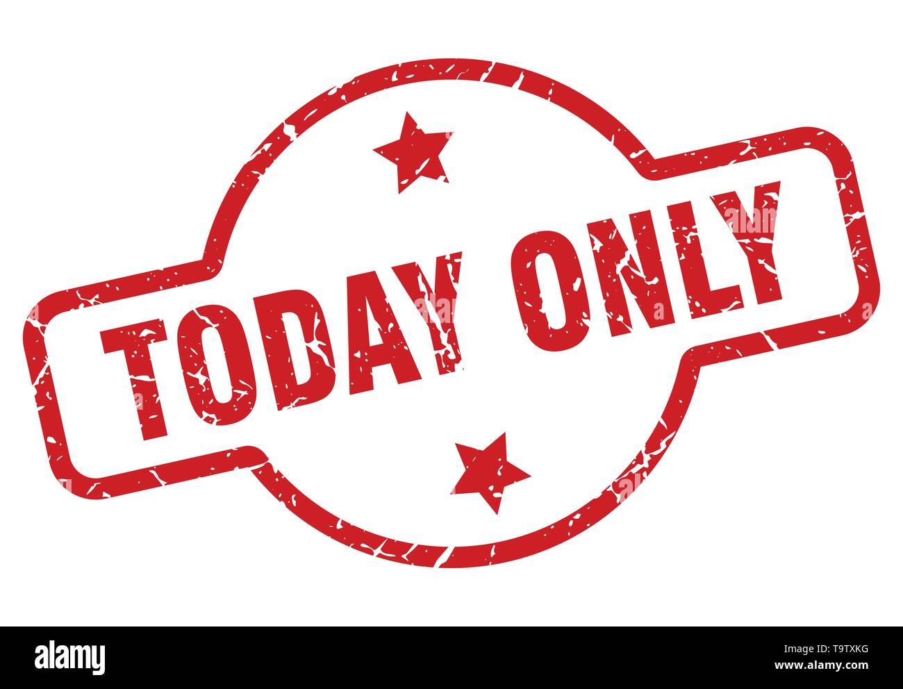 today only stamp isolated on white Stock Vector Image & Art - Alamy