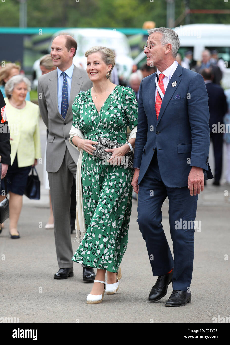 The Earl of Wessex (centre, left) and the Countess of Wessex (centre ...
