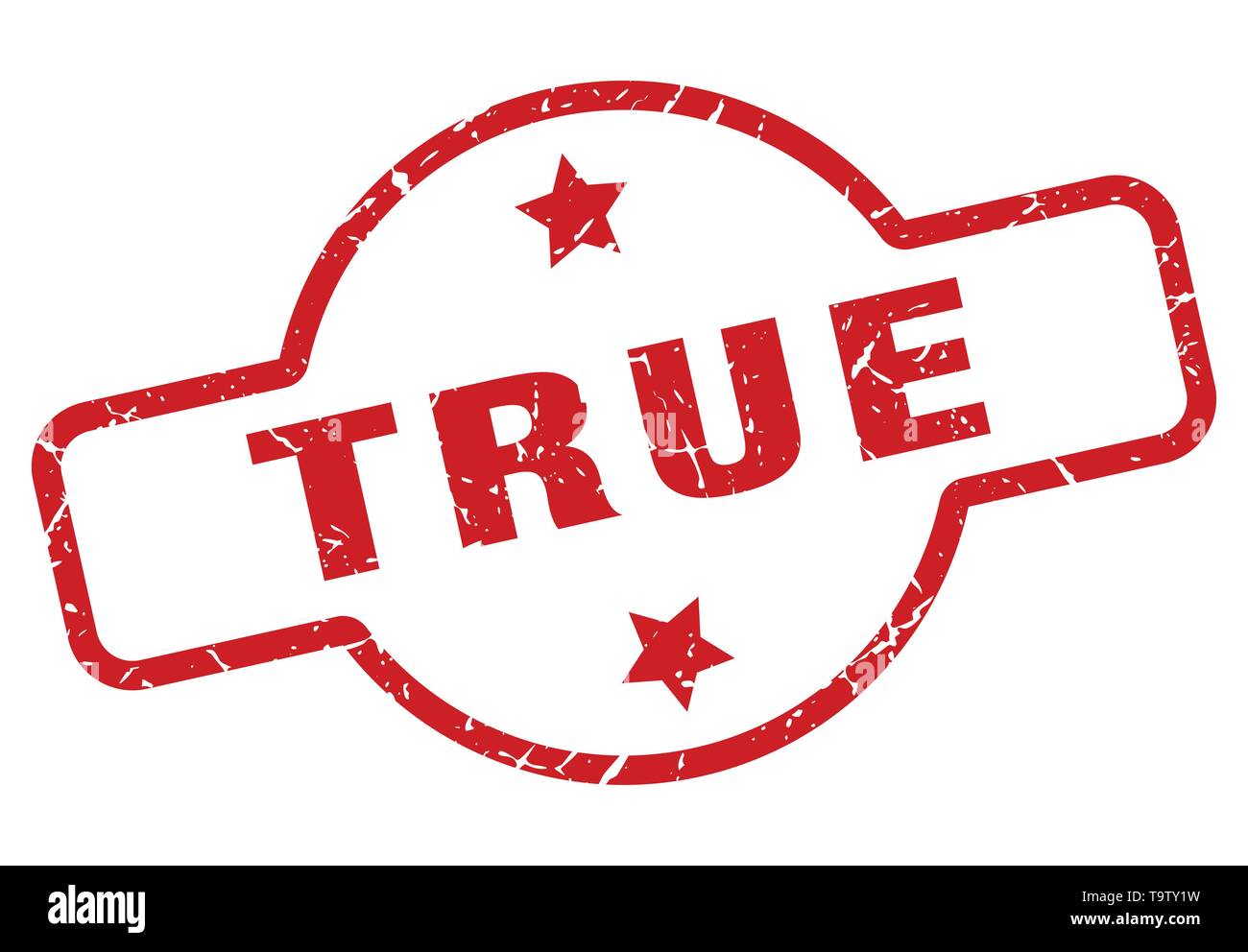true stamp isolated on white Stock Vector Image & Art - Alamy
