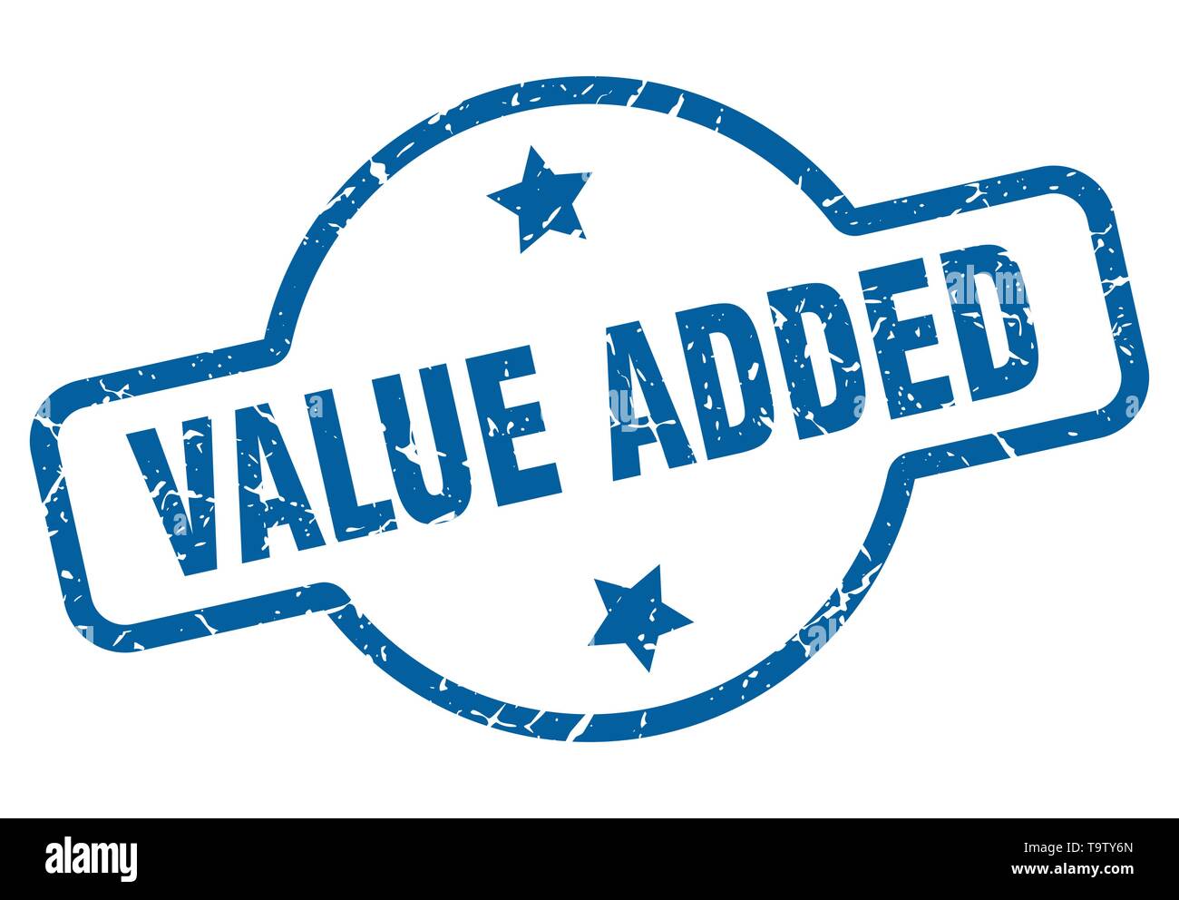 value added vintage stamp. value added sign Stock Vector Image & Art ...