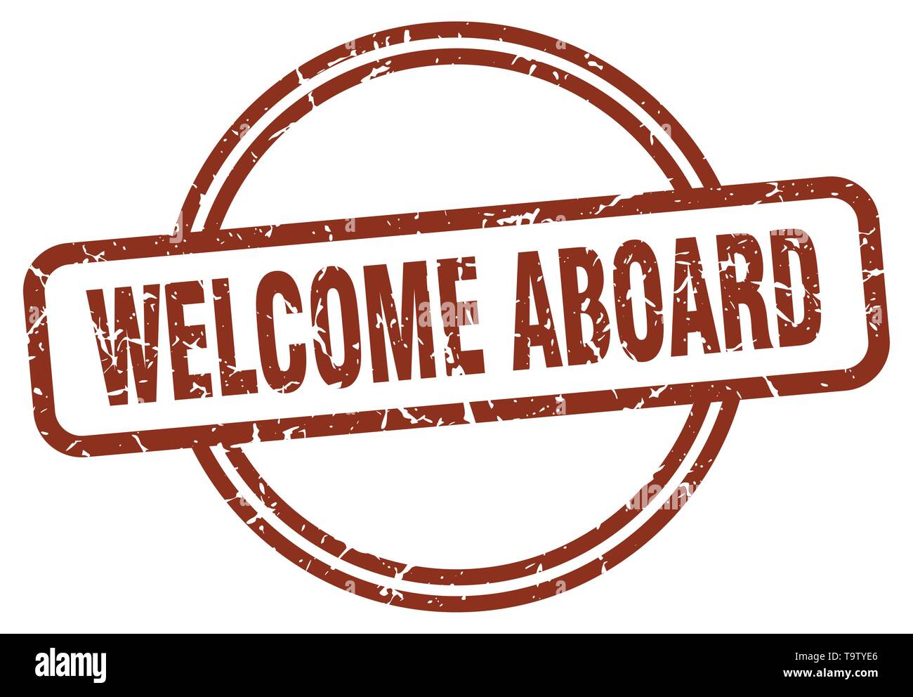 welcome aboard stamp isolated on white Stock Vector Image & Art - Alamy