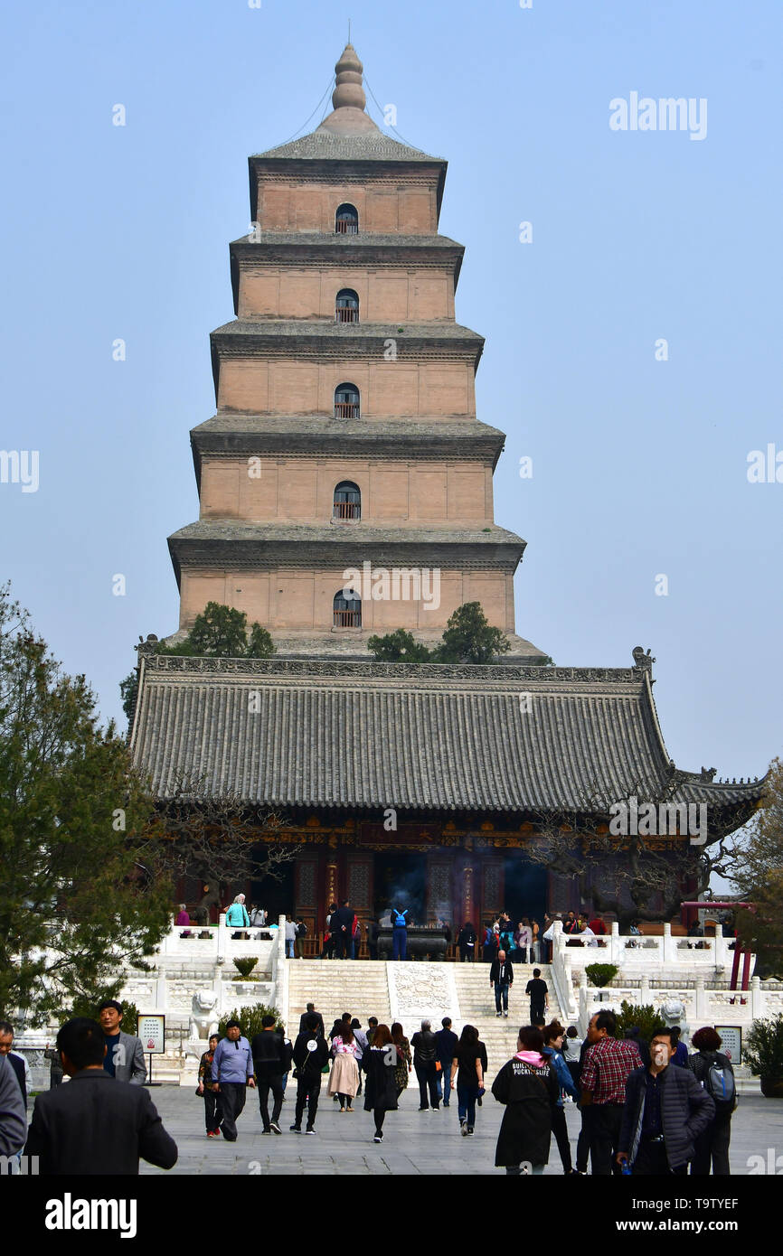 Daci'en Temple komplex, Dàcí'ēn Sì, Giant Wild Goose Pagoda or Big Wild ...