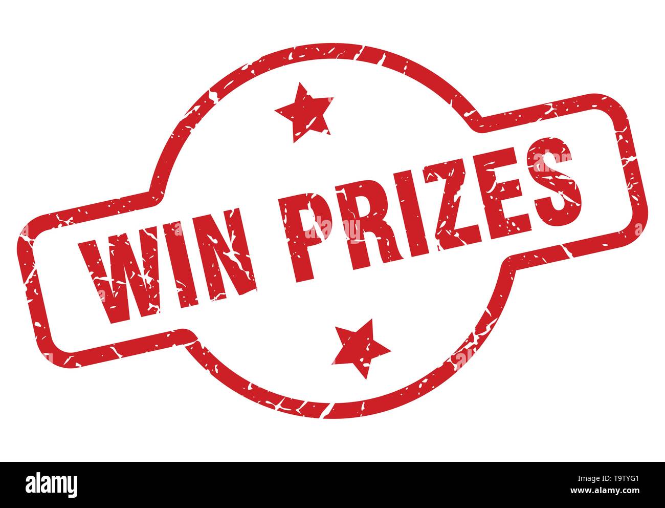 Win prizes stamp Stock Vector Images - Alamy