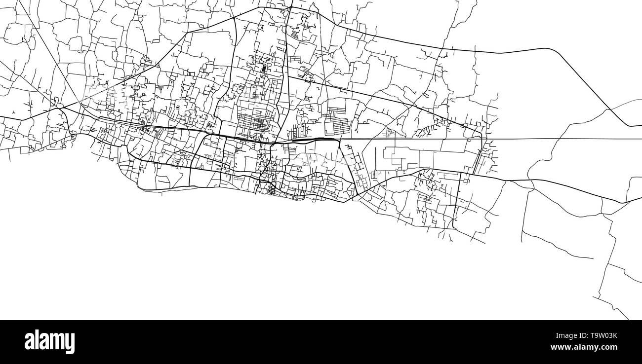 Urban vector city map of Rajshahi, Bangladesh Stock Vector Image & Art ...