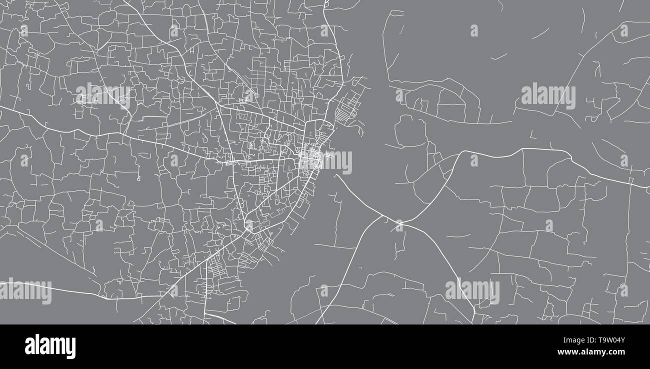 Urban vector city map of barisal, Bangladesh Stock Vector Image & Art ...