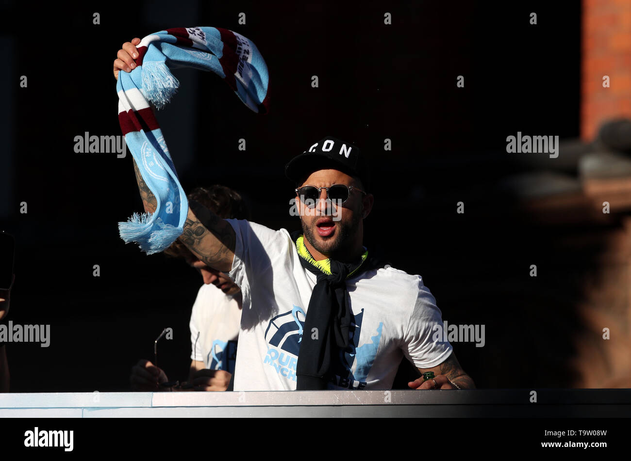 Manchester City's Kyle Walker during the trophy parade in Manchester ...
