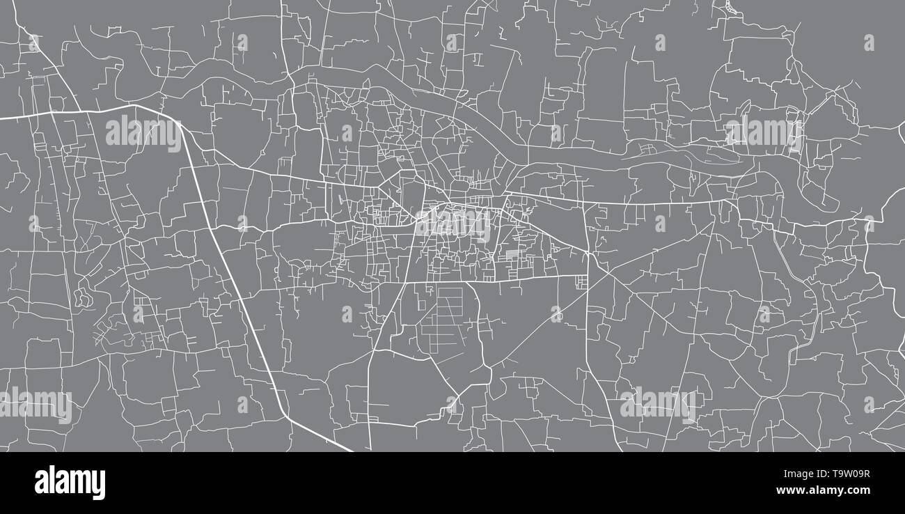 Urban vector city map of comilla, Bangladesh Stock Vector Image & Art ...