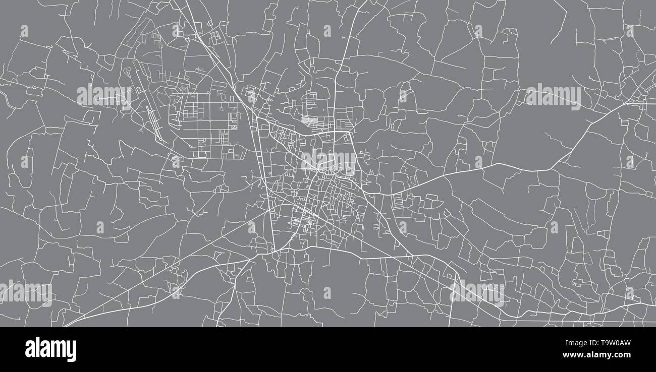 Urban vector city map of Jessore, Bangladesh Stock Vector Image & Art ...