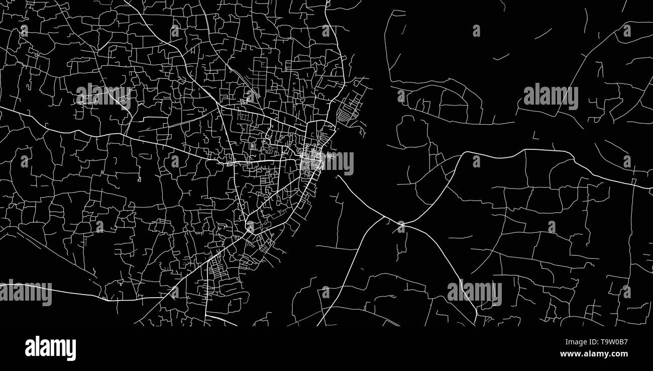 Urban vector city map of barisal, Bangladesh Stock Vector Image & Art ...