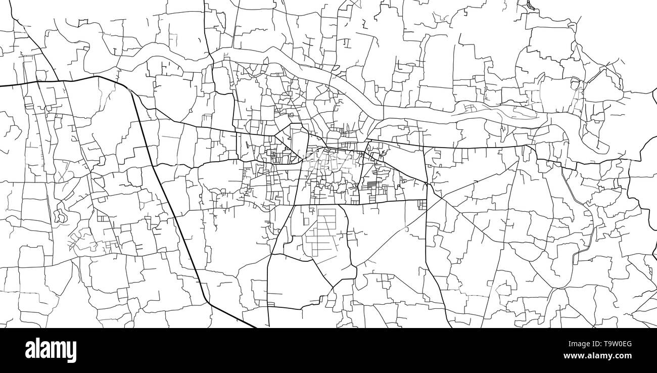 Urban vector city map of comilla, Bangladesh Stock Vector Image & Art ...