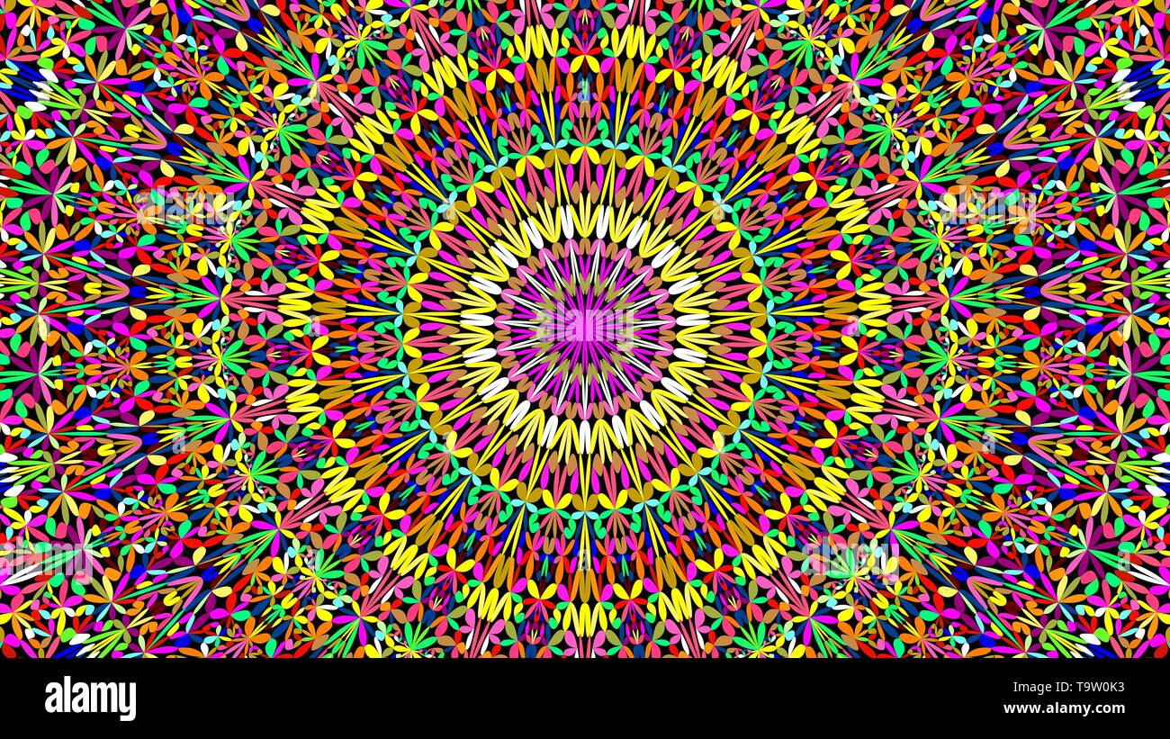 Colorful abstract petal garden mandala pattern geometry background ...