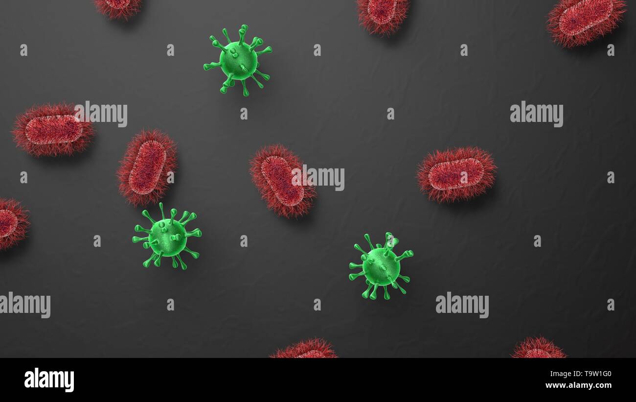 Bacteria on surface microscopic 3d hi-res stock photography and images ...