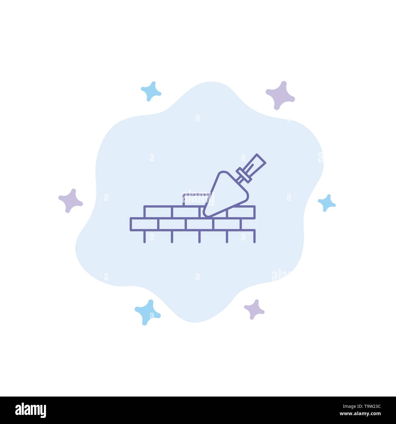 Construction laying bricks on site Stock Vector Images - Alamy