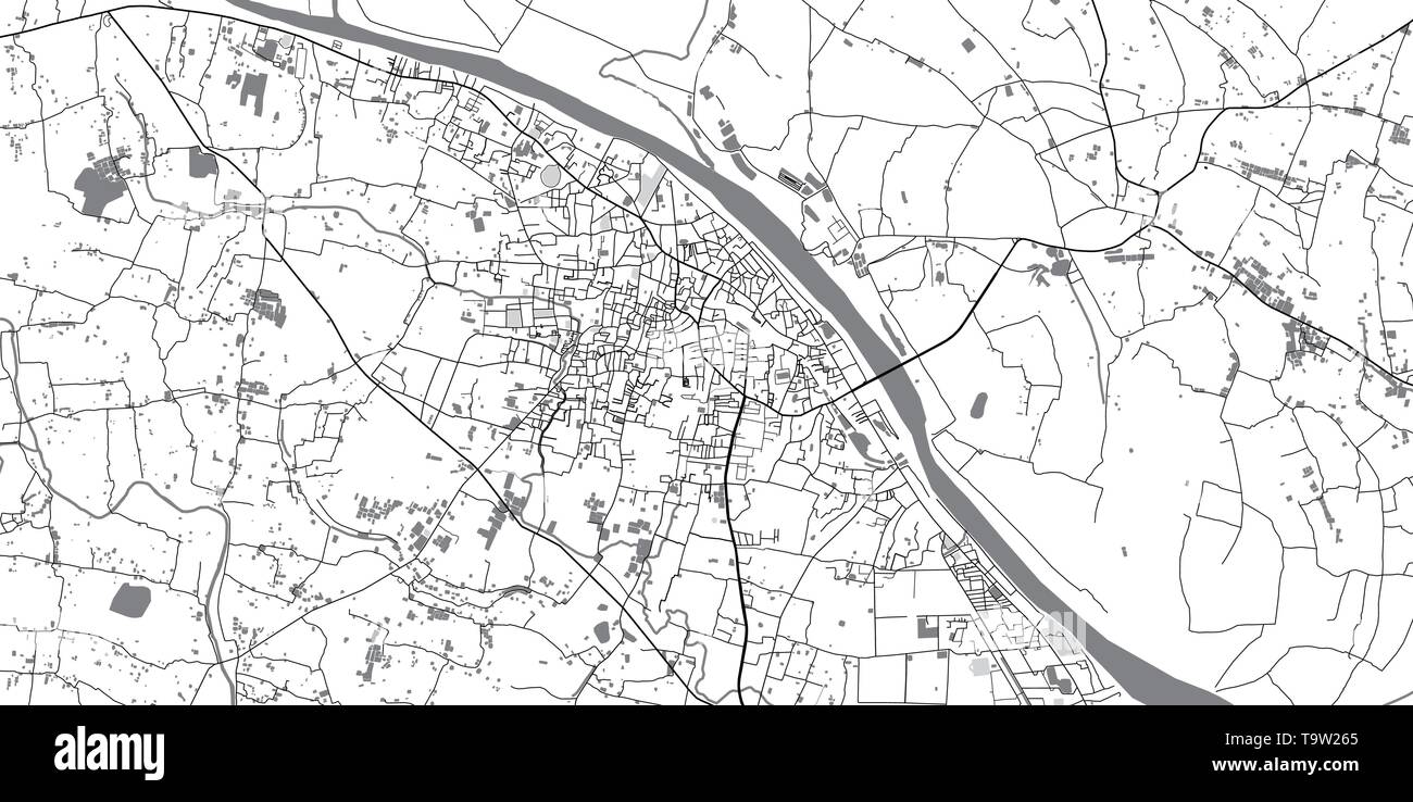 Urban vector city map of Mymensingh, Bangladesh Stock Vector Image ...