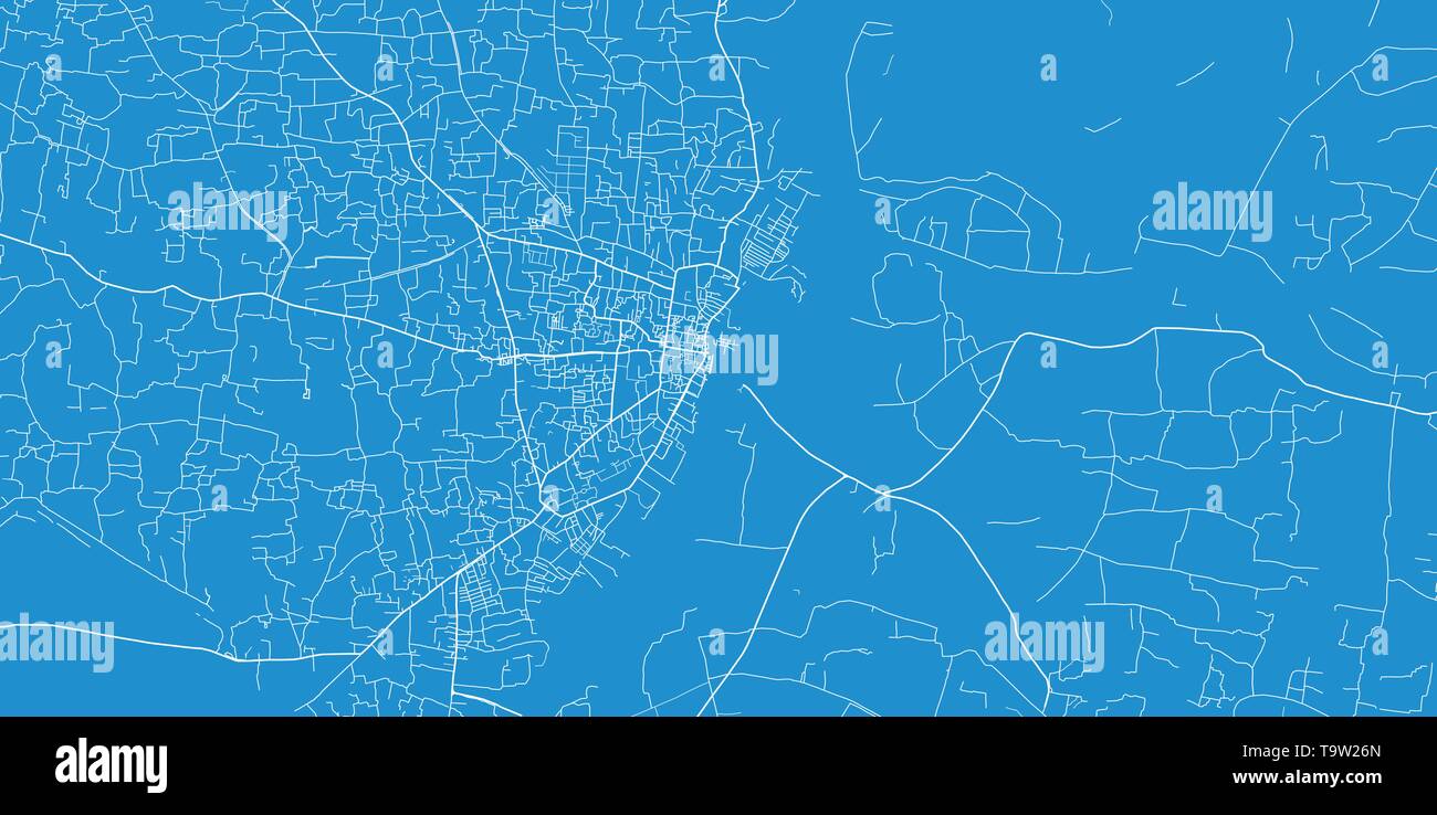 Urban vector city map of barisal, Bangladesh Stock Vector Image & Art ...