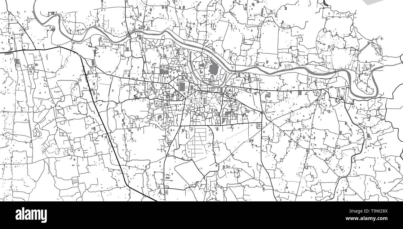 Urban vector city map of comilla, Bangladesh Stock Vector Image & Art ...