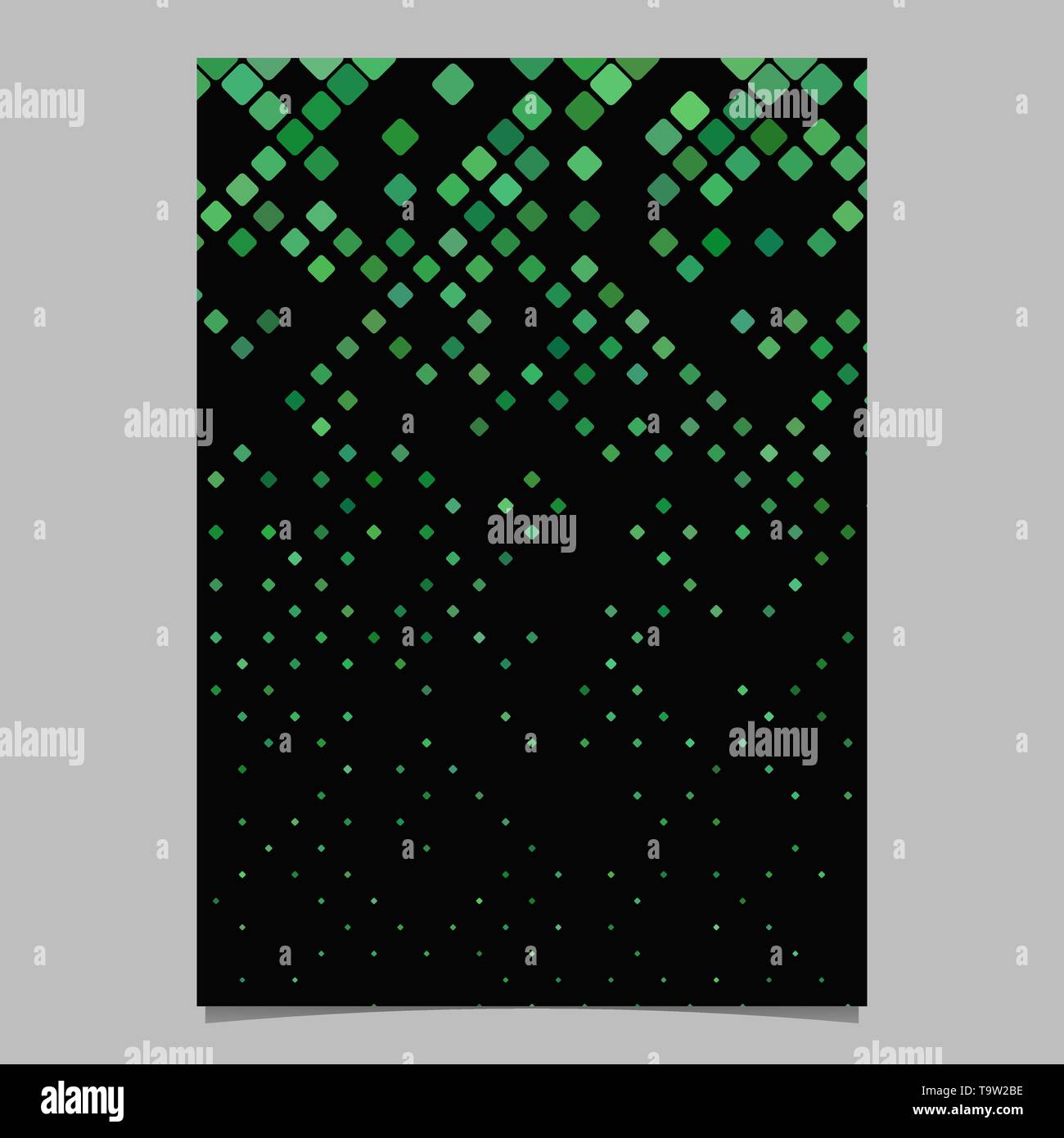 Abstract Rounded Square Mosaic Pattern Brochure Template Background Stock Vector Image And Art Alamy