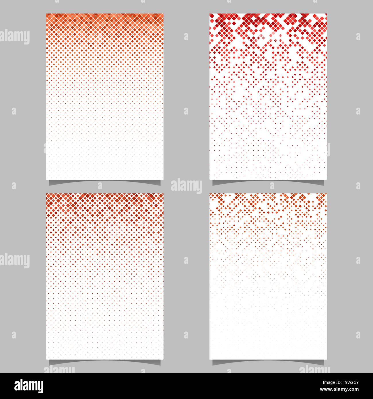 Diagonal square pattern brochure templates - vector document background ...