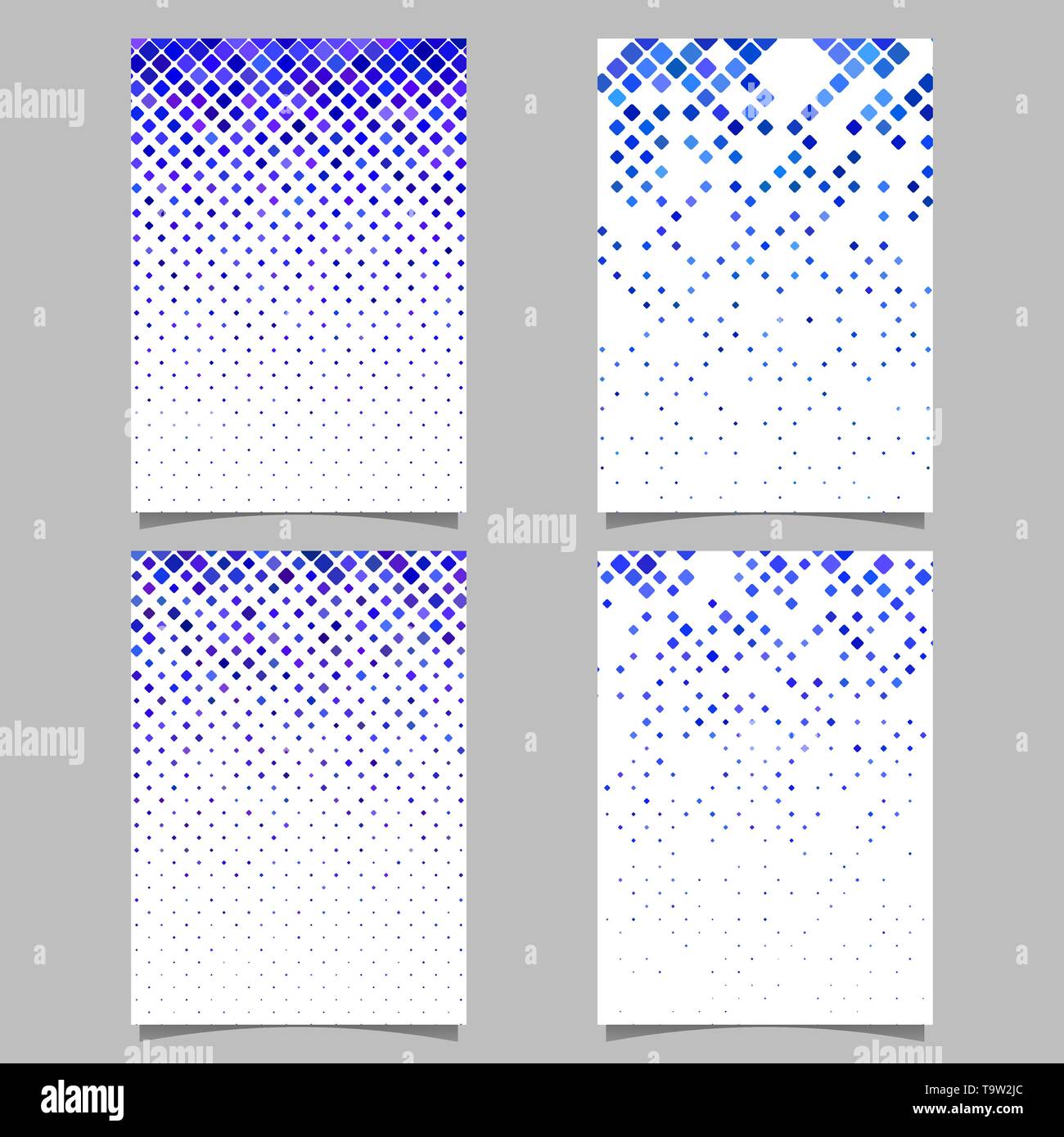 Square pattern brochure design set - vector stationery background Stock ...