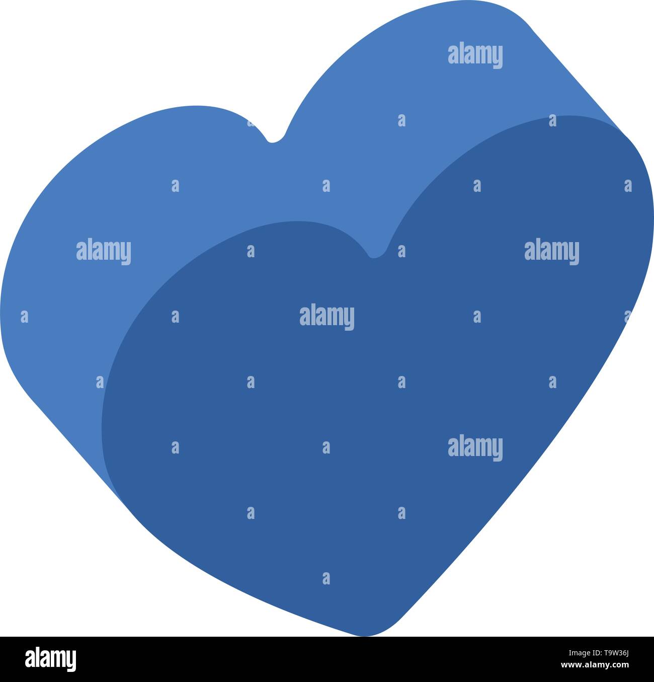 heart isometric isolated icon Stock Vector Image & Art - Alamy