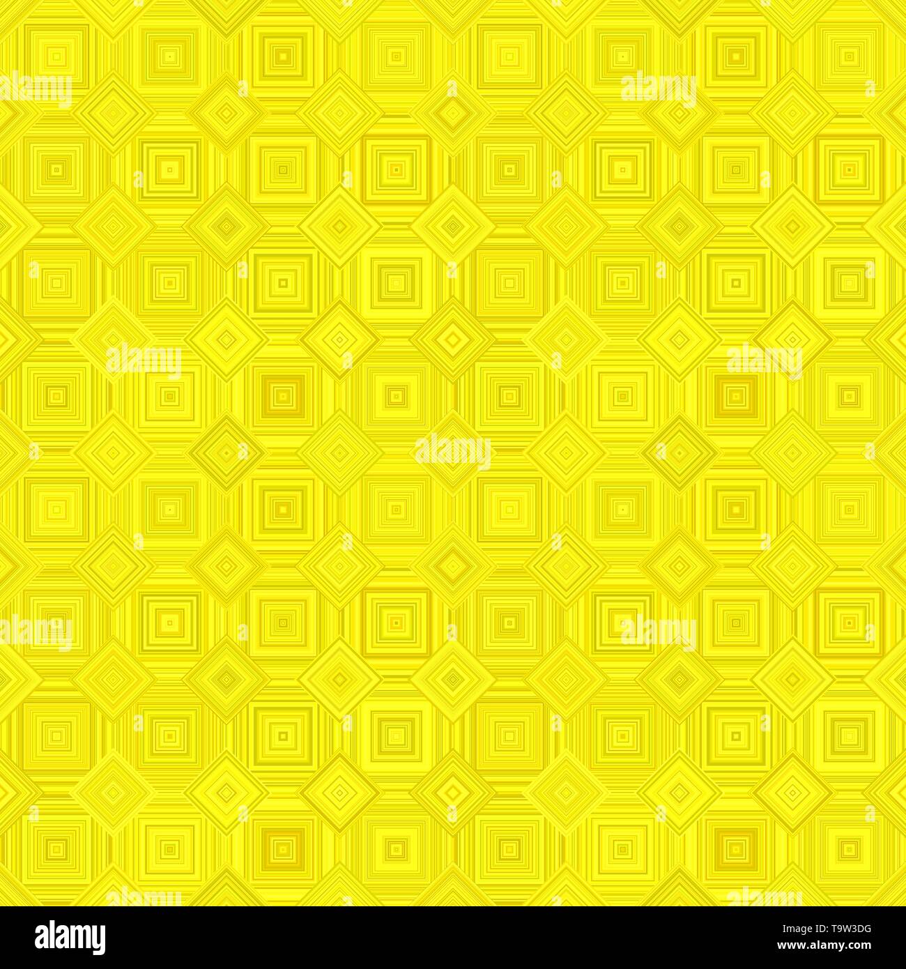 Yellow Abstract Diagonal Square Tile Mosaic Pattern Background Vector Wall Design Stock Vector