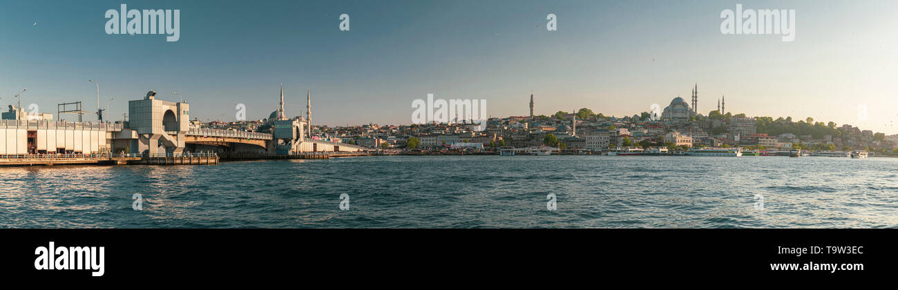 Western part of Istanbul panorama during evening Stock Photo - Alamy