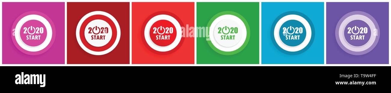 New year 2020 start vector illustration Stock Vector Image & Art - Alamy