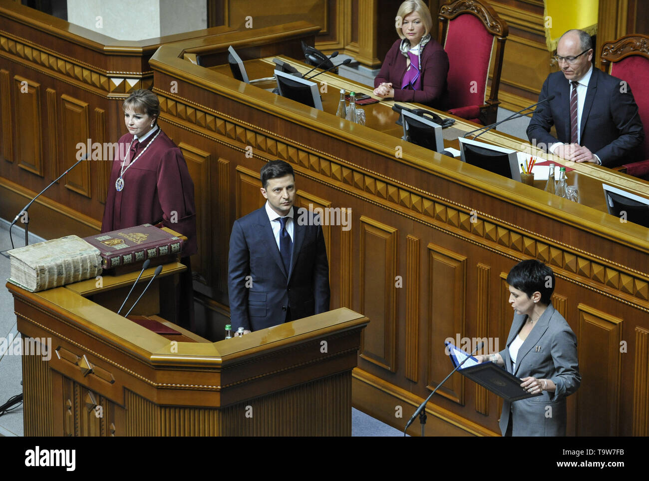 Kiev, Ukraine. 20th May, 2019. New Ukrainian president Volodymyr ...