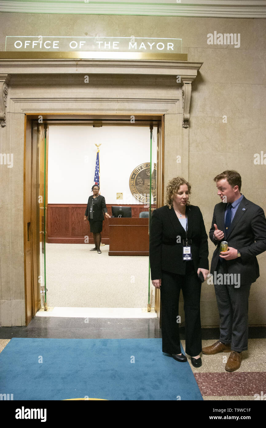 Chicago, IL, USA. 20th May, 2019. On inauguration day, Lori Lightfoot ...